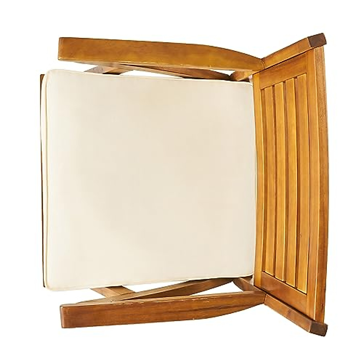 Christopher Knight Home Hermosa Acacia Wood Dining Set, 5-Pcs Set, Teak Finish