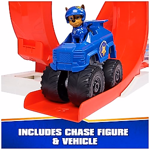 PAW Patrol: Rescue Wheels Super Loop Tower HQ, with Light, Sound, Vehicle Launcher, Chase Action Figure & Toy Truck, Kids Toys for Boys & Girls Age 3+