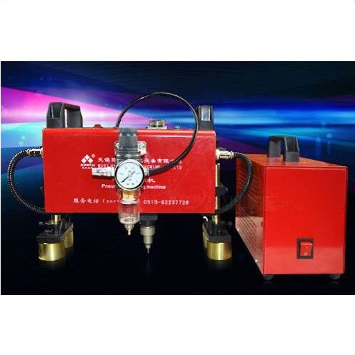 Portable Metal Marking Pneumatic Dot Peen Marking Machine 150 * 50mm