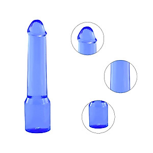 Shkanla 7.5 Inch Realist Dildo, Handheld Blue Jelly Dildo Anal Dildo for Woman Men Gay, Adult Sex Toy Soft Lifelike for Beginner