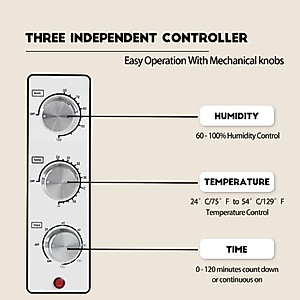 Electric Dough Proofer Machine with Humidity and Temperature control Bread Proofer Box Yogurt Maker Proofing Slow Cooker Fermenter