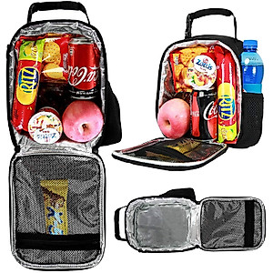 7-mi Kids Lunch Bag Reusable 3D Design Snack Shoulder Bags with Zipper Online Insulated Thermal Girls Boys Lunch Tote Bags Cooler Box for Picnic(Horse)
