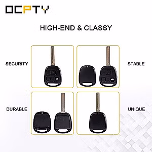 OCPTY 1X Flip Key Entry Remote Control Entry Remote Key Fob Transponder Ignition Key fit for 01 02 03 04 05 06 for L uxus LS430 ES330 HYQ12BBT 89785-50031