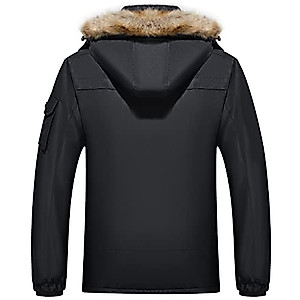 WULFUL Men's Waterproof Ski Jacket Warm Winter Snow Coat Mountain Windbreaker Hooded Raincoat