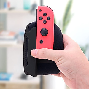 Switch Dance Wrist Strap, Switch Boxing Accessories for Switch Boxing Game with 2 Switch Thumb Grip Caps - Black