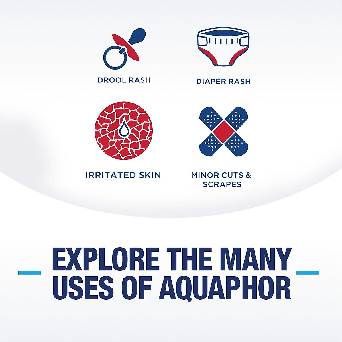 Aquaphor Baby Healing Ointment Advanced Therapy Skin Protectant, Dry Skin and Diaper Rash Ointment, 7 Oz Tube