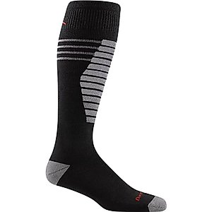 Darn Tough 8020-C-1001-05 Edge Thermolite OTC Midweight with Cushion w/Padded Shin Black Large