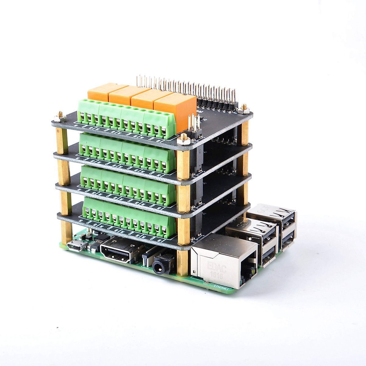 GeeekPi 4 Channel Relay Board Module for Raspberry Pi, Power Relay Module for Raspberry Pi 4B & Raspberry Pi 3 Model B+ & Raspberry Pi 3/2 Model B (No Programming Required/Programmable)
