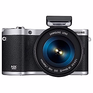 Samsung NX EV-NX300ZBSTUS Wireless SMART Digital Camera 20.3MP Compact System Camera with 3.3-Inch AMOLED- with 18-55mm OIS Lens (Black)