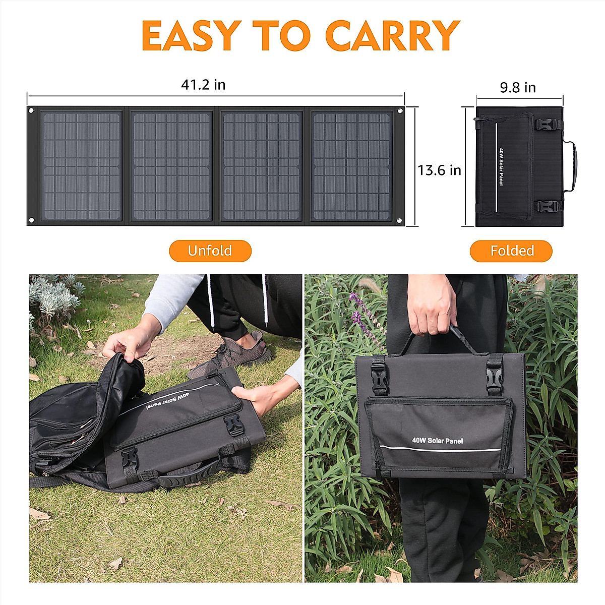 Enginstar Portable Power Station 120Wh, 100W Solar Generator with 110V AC Outlet, 40W Solar Panel, Foldable Solar Panel for Portable Power Station