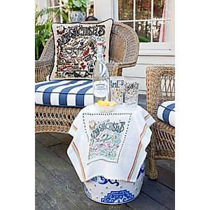 Catstudio Drinking Glass, Massachusetts Frosted Glass Cup for Kitchen, Bar Glass Drinking Glasses, Everyday Drinking Cup or Cocktail Glass, 15oz Dishwasher Safe Glass Tumbler for Massachusetts Lovers