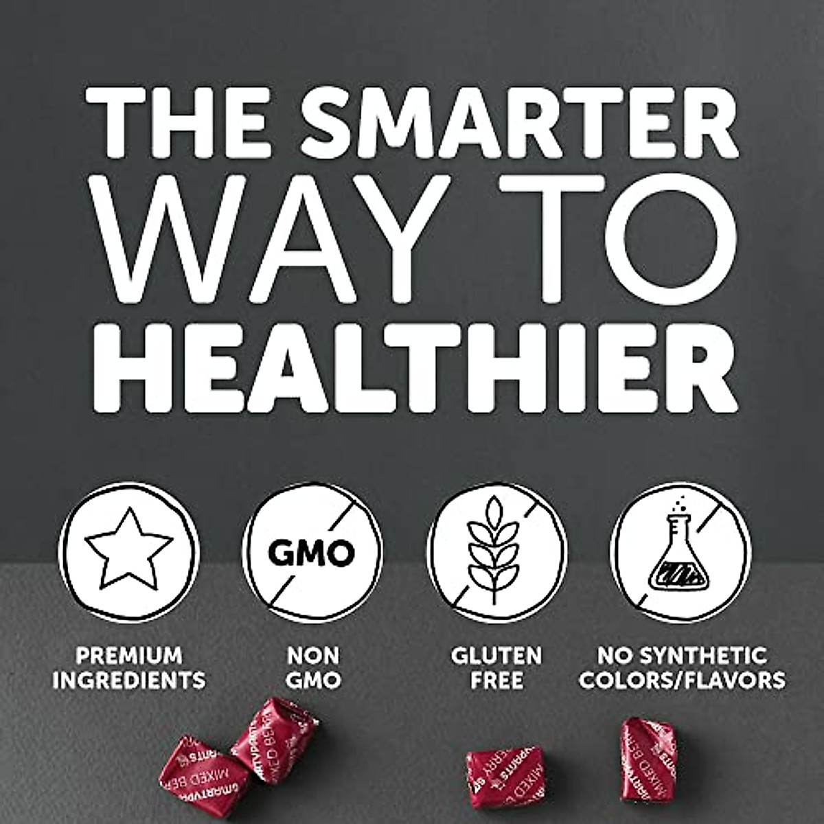 SmartyPants Adult Daily Mineral Vitamins: Calcium, Magnesium Citrate, D3, Zinc & Chromium for Immune Support, Energy, Bone & Muscle Function, 60 Soft Chews (30 Day Supply)