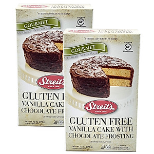 Streit's Vanilla Cake Mix, Homestyle Vanilla with Chocolate Frosting, Kosher For Passover, 12 Oz (Vanilla Cake with Chocolate Frosting, 2-Pack)