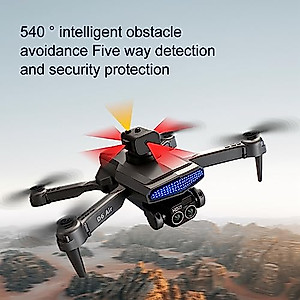Mini Drone with Camera-Drone with 4k HD Fpv Camera Remote Control Toys Gifts for Boys Girls with Altitude Hold Headless Mode Start Speed (Black)