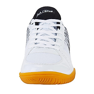 Womens Mens Lightweight Sneaker Fashion Indoor Court Shoes Suitable for Pickleball, Badminton, Table Tennis, Volleyball (Black 808, 40)