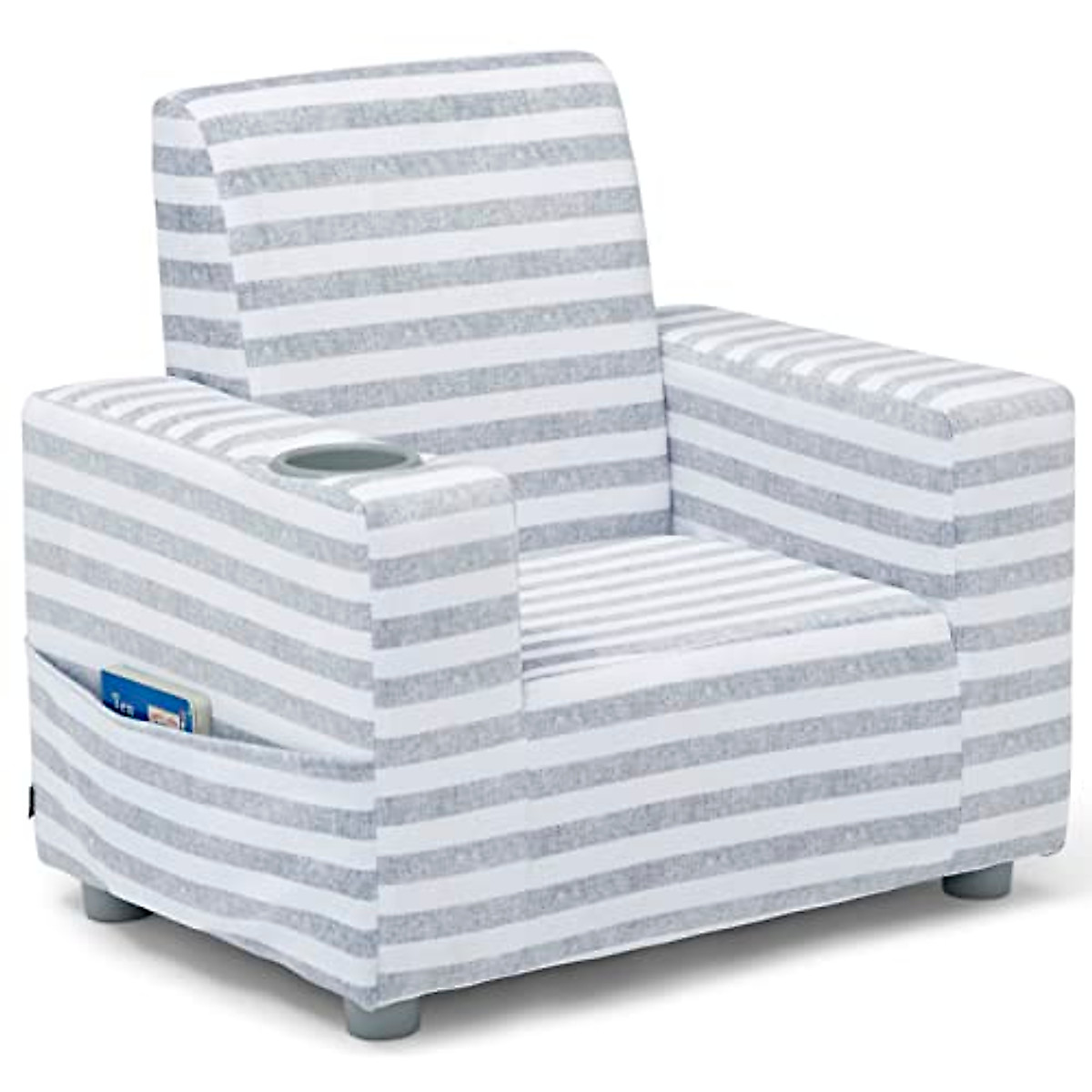 GAP GapKids Upholstered Chair, Grey/White