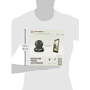 Motorola Scout1 Wi-Fi Pet Monitor for Remote Viewing with iPhone and Android Smartphones and Tablets, Black