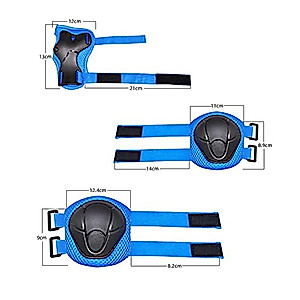 Colcolo Kids Pads Protective Adjustable for Skateboarding Rollerblading Boys Girls Child Children, Pink