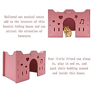 Hamster Platform with Climbing Ladder,Small Animal Wooden Natural Bridge Toy Guinea Pig Playground Cage Accessories for Hamster Guinea Pig Syrian Hamster Gerbil Dwarf Mouse Sugar Gliders 3 Pcs