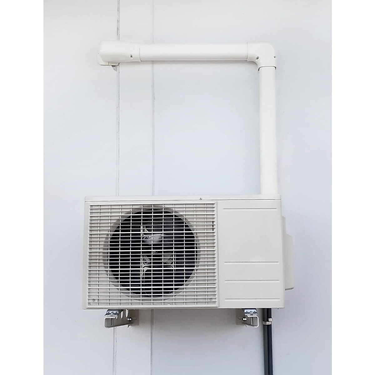 Plusluck 4" Entry Wall Cover Line Cover Set Parts PVC Accessory for Decorative for Ductless Mini Split, Central AC and Heat Pumps