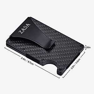 Carbon Fiber Wallets For Men/Money Clips For Men/Carbon Fiber Money Clip/RFID Money Clip/Credit Card Holder/Grid Walle