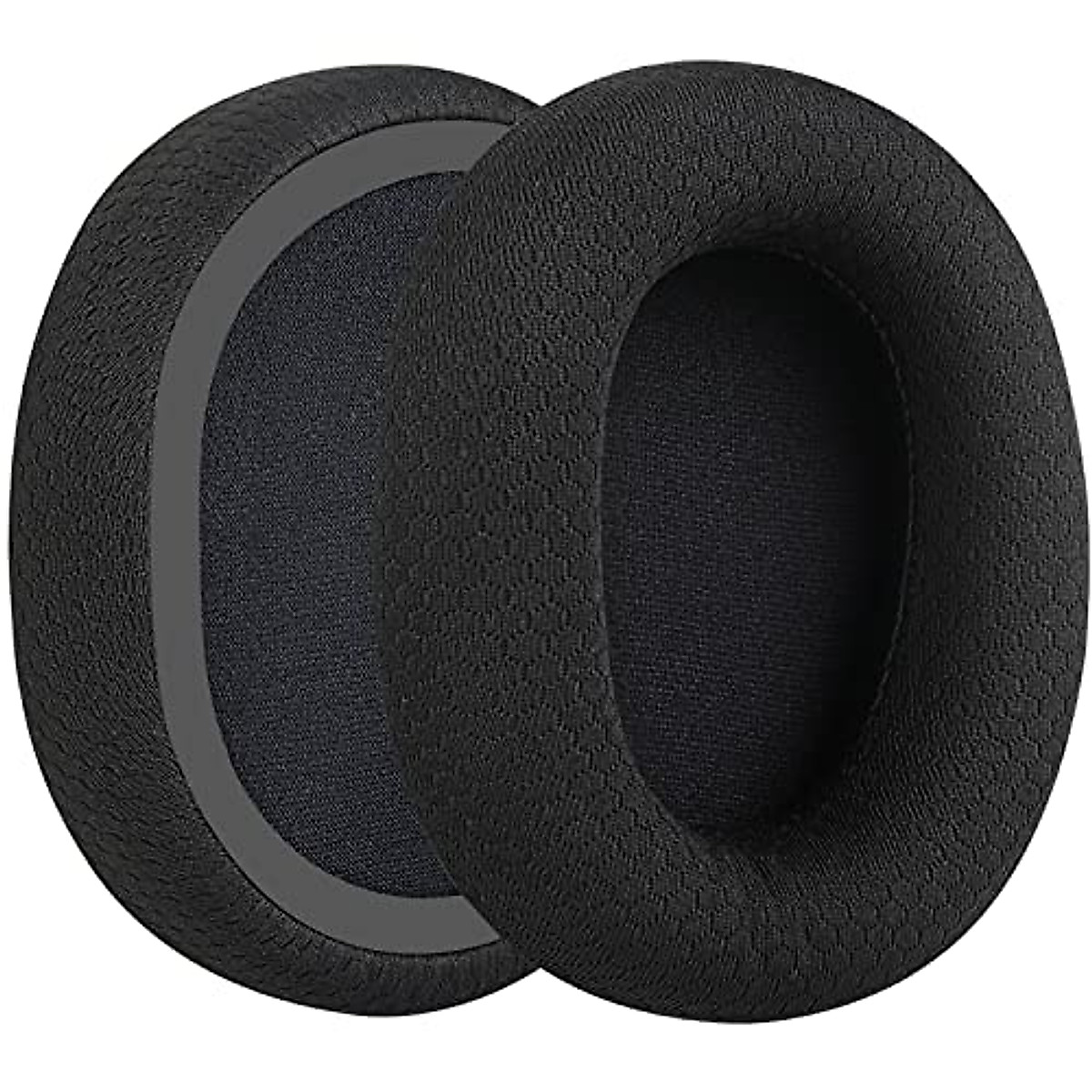 Geekria Comfort Mesh Fabric Replacement Ear Pads for Microsoft Xbox Wireless, Xbox Stereo Headset 20th Anniversary Special Edition Headphones Ear Cushions, Headset Earpads, Ear Cups Repair Parts