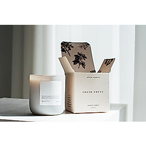 Sisu Scents | Fresh Focus | Sicilian Lemon, Jasmine & Lemon Flower | Luxury Scented Jar Candle | Made in California | Vegan & Clean Burning | 8oz