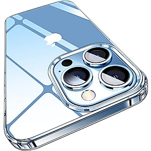 Elando Crystal Clear Case Compatible with iPhone 13 Pro Max Case, Non-Yellowing Protective Shockproof Slim Thin Phone Case, 6.7 inch