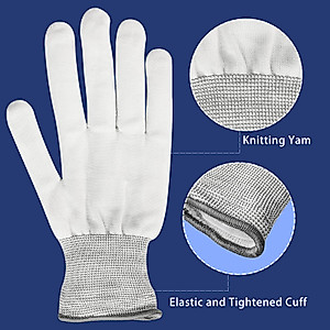 Max Fun Halloween Mask Glowing Gloves for Halloween Costume Cosplay Light Up Scary Masks with 3 Lighting Modes Cosplay Lighted Face Masks for Halloween Parties Masquerade Party(Blue)