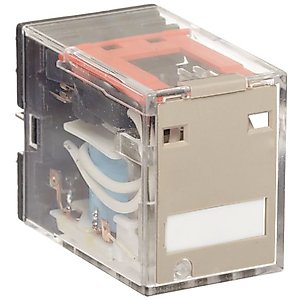 Omron MY4N AC220/240 (S) General Purpose Relay, Standard Coil Polarity, LED Indicator, Standard Type, Plug-In Socket/Solder Terminals, Quadruple Pole Double Throw Contacts, 4.8 to 5.3 mA at 50 Hz and 4.2 to 4.6 mA at 60 Hz Rated Load Current, 220 to 240 V