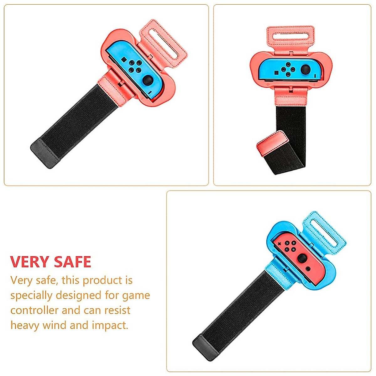 OSALADI 2PCS Wrist Band Adjustable Elastic Strap for Gamepad Wrist washband Elastic Strap for Game Controller Controller Wrist Straps Gaming Supply Wristband Elastic Band abs