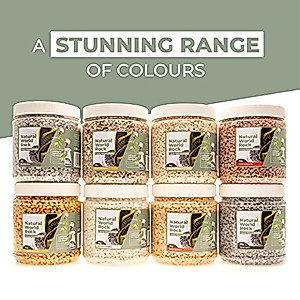 Natural World Rock Plant Topper Stones - Beautiful Natural Stones | 4.5 lbs | 1/4 Inch Diameter | Perfect for Plant Pots Inside & Out | for Home, Garden, Plant Pots (Paloma Grey)