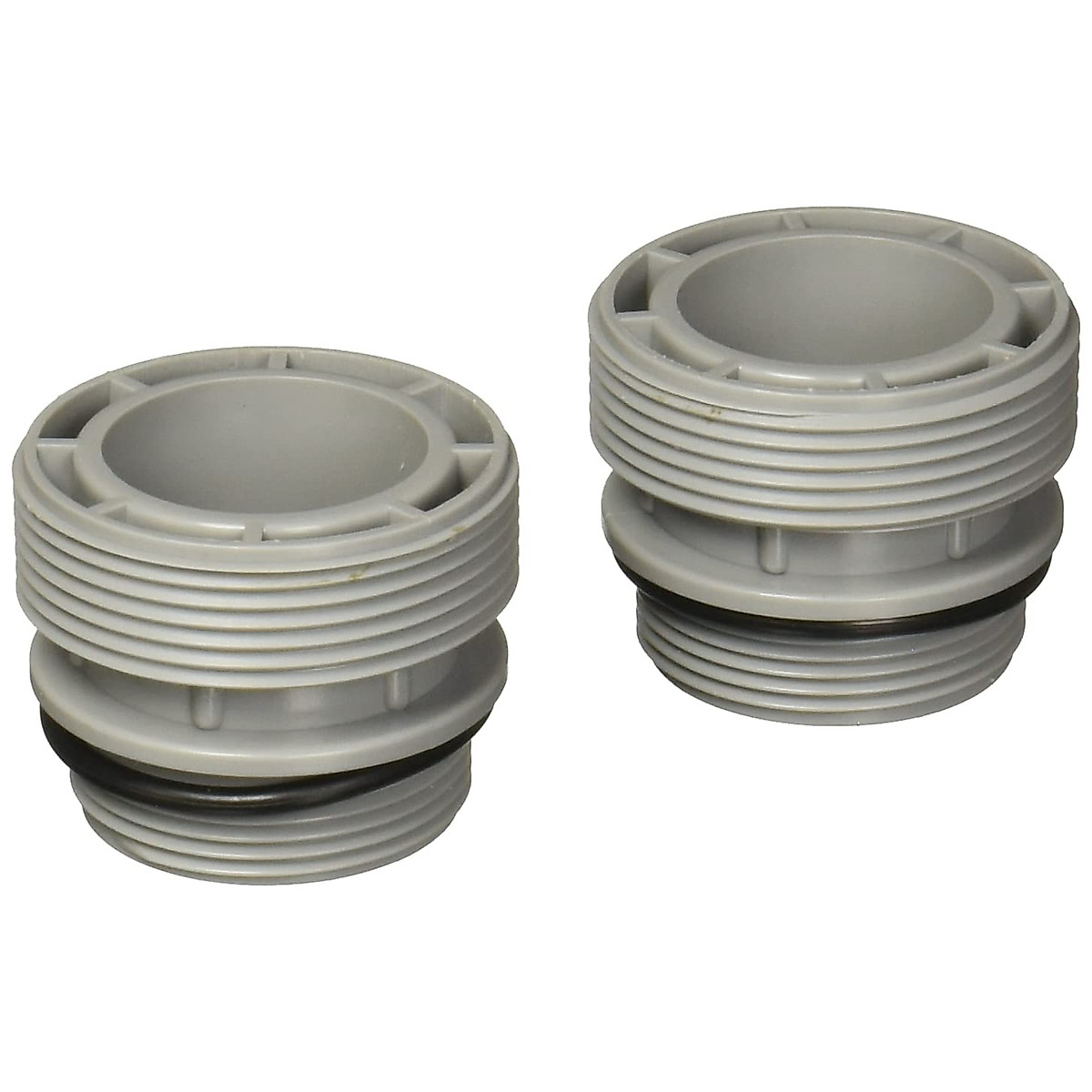 GAME 4560 40mm Hose to 1 1/2 Inch Inlet/Outlet, Adapter Conversion Kit (For Intex & Bestway Pools), 2 Count (Pack of 1) ,Grey
