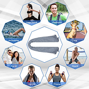 4 Pack Cooling Hoodie Towels Sport Hood Towels for Neck and Face Men Sweat Towel for Head Wrap Cold Towel Women Hoodie Towel Soft Breathable Chilly Towel for Sports Yoga Gym (Grey)