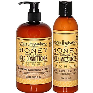 Urban Hydration Honey Health and Repair Conditioner and Moisturizer Duo Pack | Sulfate, Paraben and Dye Free, Tames Frizz, Hydrates and Repairs For Soft and Shiny Hair, All Hair Types