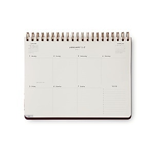 RIFLE PAPER CO. 2024 Blossom 12-Month Top Spiral Planner - Monthly and Weekly Dated Planner, Sturdy Double Spiral Top, Space for Monthly Notes and Weekly To Do List