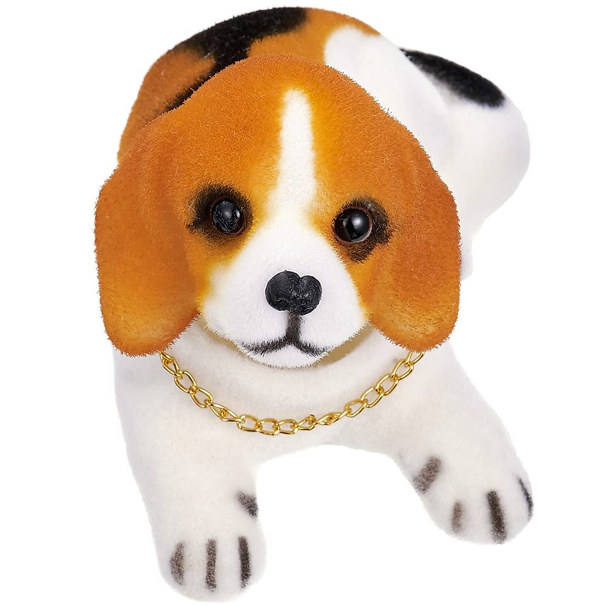 ATMOMO Shaking Head Lucky Dog Bobbing Heads Car Dash Puppy for Car Vehicle Decoration, Beagle (16x9x11cm)