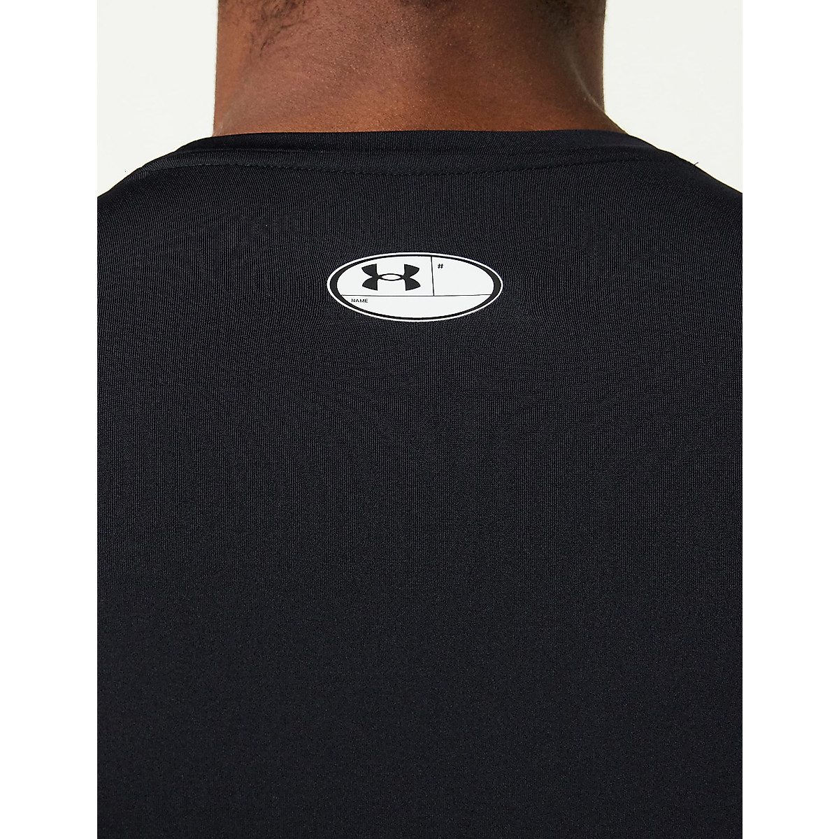 Under Armour Men's Armour HeatGear Compression Long-Sleeve T-Shirt , Black (001)/White, Small