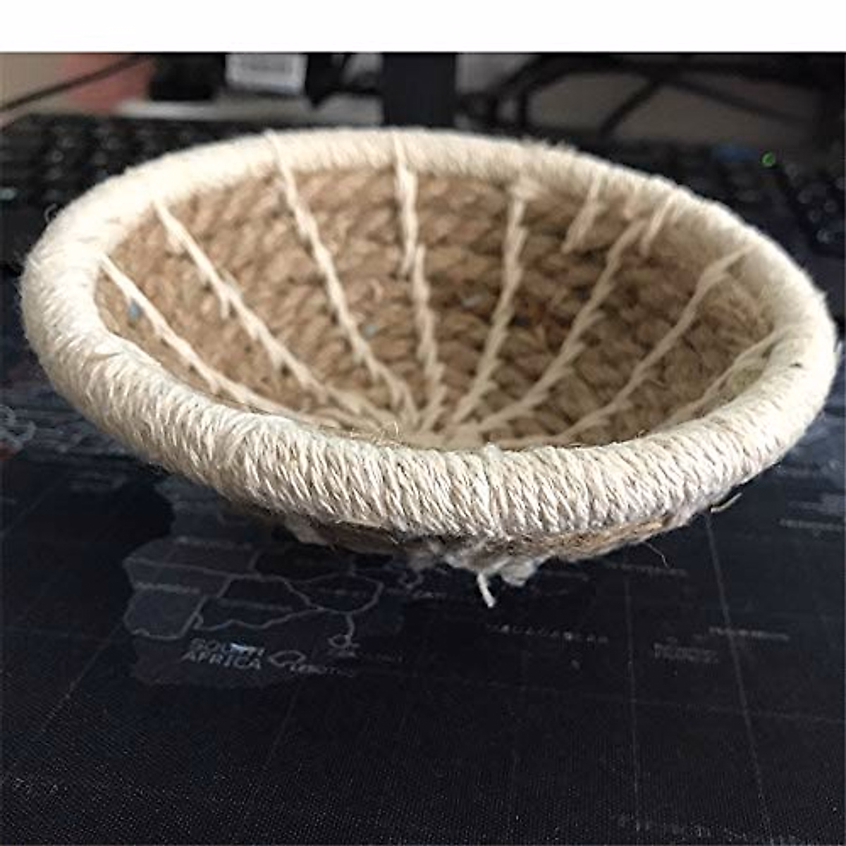 zswell Handmade Flax Rope Weave Bird Breeding Nest and Small Parrot Cage Hatching House Hut Nesting Box for Budgie Parakeet Cockatiel Parakeet Conure Canary Finch Lovebird