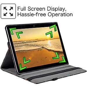 Case for Samsung Galaxy Tab A 10.1 2019, 360 Degree Rotating Stand Smart Case for Samsung Tab A 10.1 Inch Tablet [SM-T510/T515] 2019 Release (Love Heart)