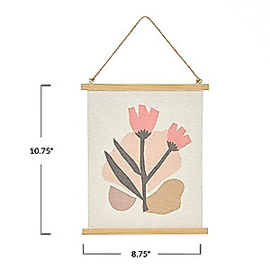 Main + Mesa Abstract Floral Canvas Wall Scroll