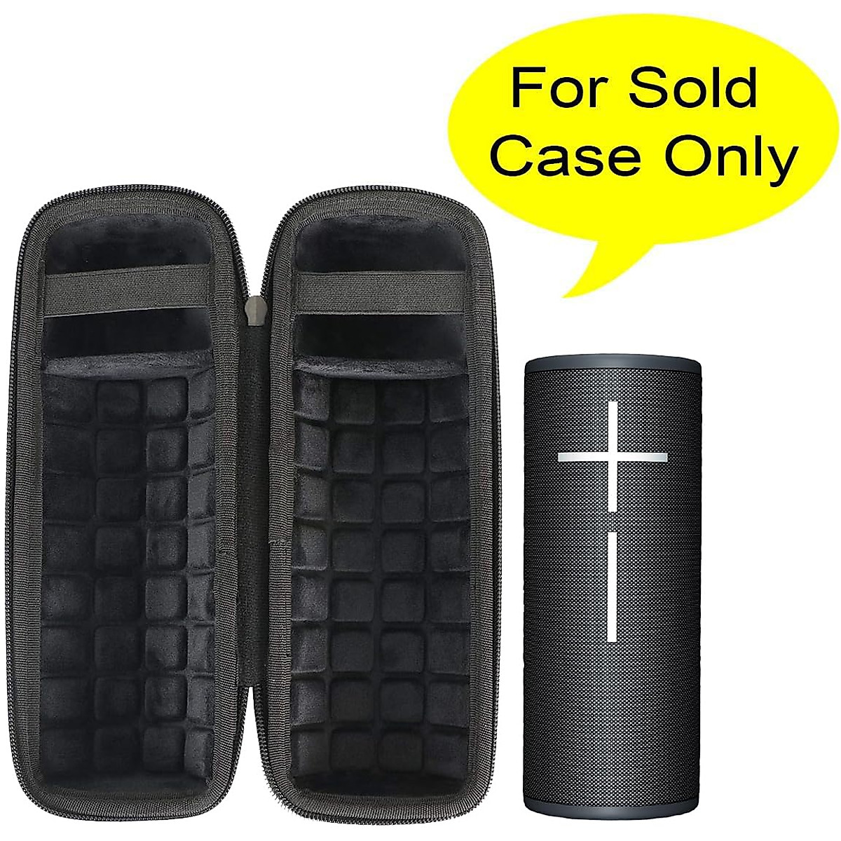co2CREA Hard Travel Case Replacement for Ultimate Ears UE Boom 4 / Boom 3 Portable Bluetooth Wireless Speaker (Black Case)