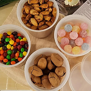 STARANDBEE [10Pack] 32oz, Food Storage Containers with Lids, Plastic Deli Containers, Meal Prep Containers, Microwave and Freezer Safe, Stackable, Leakproof, BPA Free, Clear