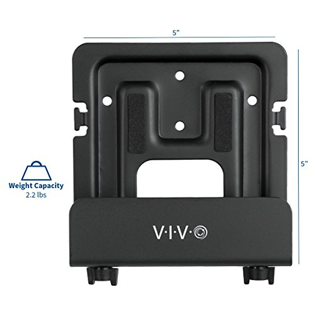 VIVO Black Adjustable Streaming Media Player, Wall Mounting Bracket Designed for Nintendo Switch, Apple TV, Roku, Fire TV, Hardware Included, MOUNT-ALL02