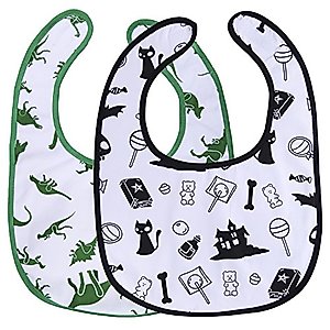 Littleforbig Big Sized Bib 2 Packs - Dinosaurs and Halloween