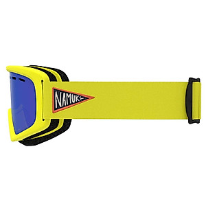 Giro Rev Youth Snow Goggles - Namuk Yellow Strap with Grey Cobalt Lens (2020)
