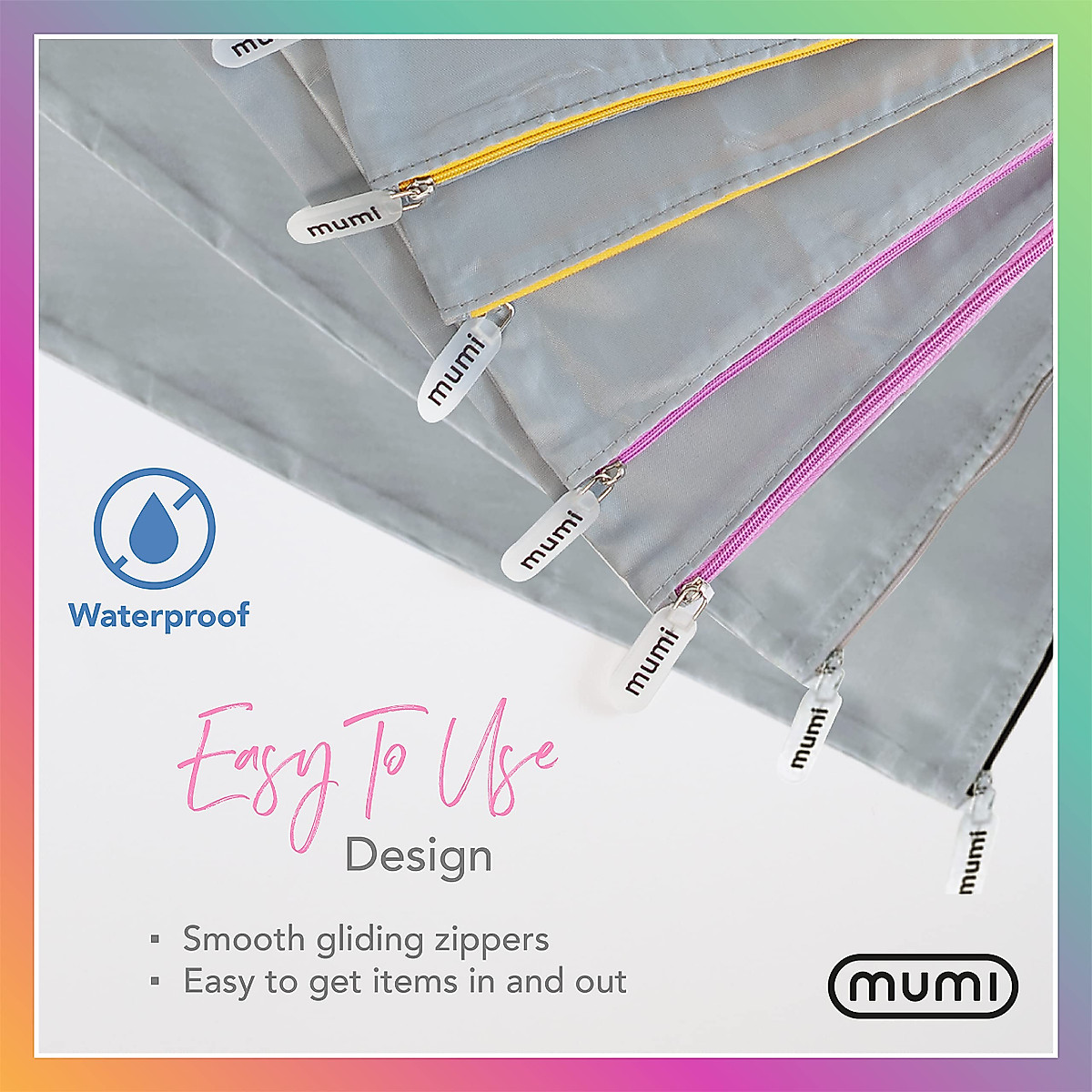 MUMI Shoe Bags - Shoe Organizer Travel Shoe Bag - Gym and Closet Shoe Storage Organizer Bags - 12 x 15 inches Shoe Bag for Storage Set of 2 - Orange