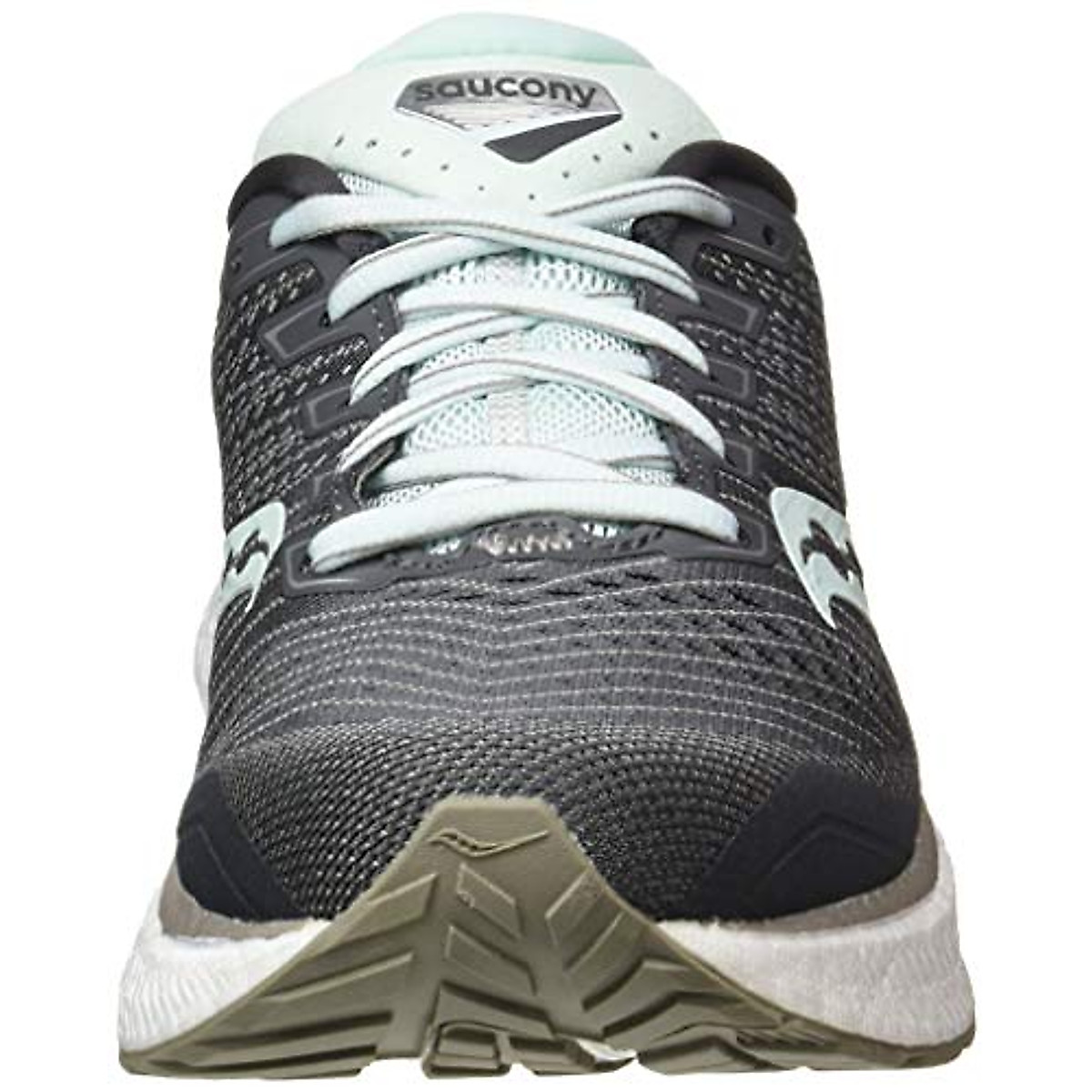 Saucony Women's Triumph 18, Charcoal/Sky, 7 Medium