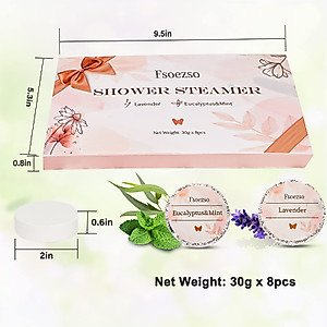 Easter Basket Stuffers Shower Steamers Aromatherapy - Shower Bombs - Bath Bombs Nasal Congestion Relief Shower Tablets Women Home Spa Gift Set Stocking Stuffers for Women