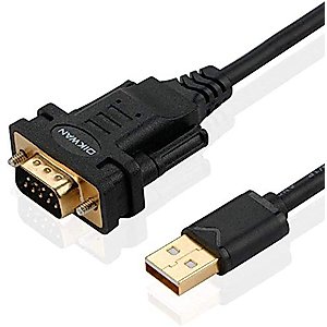 OIKWAN USB to RS232, USB Serial Adapter with FTDI Chipset,USB 2.0 to Male DB9 Serial Cable for Windows 11,10, 8, 7, Vista, XP, 2000, Linux and Mac OS(6ft)…